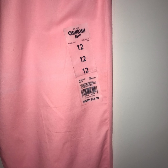 OshKosh B'gosh | Bottoms | Sale 32 Nwt Girls Osh Kosh Pink Pants W Belt ...